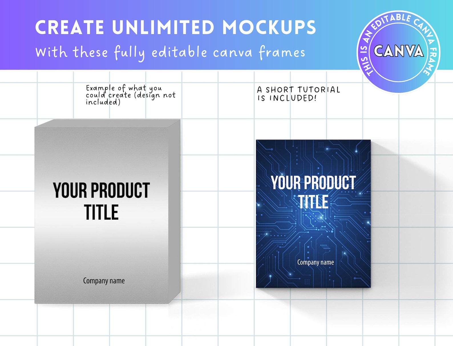 5 Software Box Mockups Editable Canva Template, 3D Box Mock-up, Easy ...