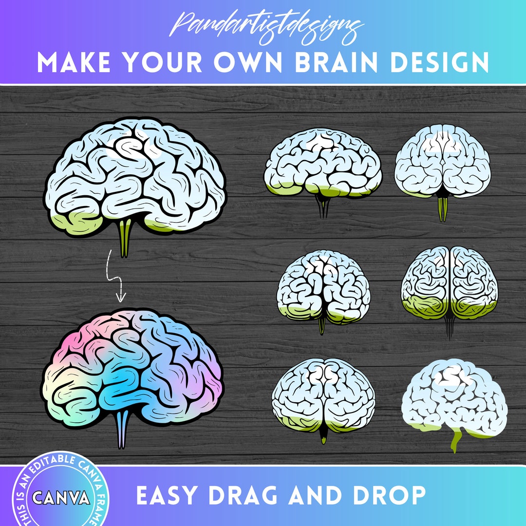 Make Your Own Brain Design on CANVA - Easy Drag and Drop - Mental ...
