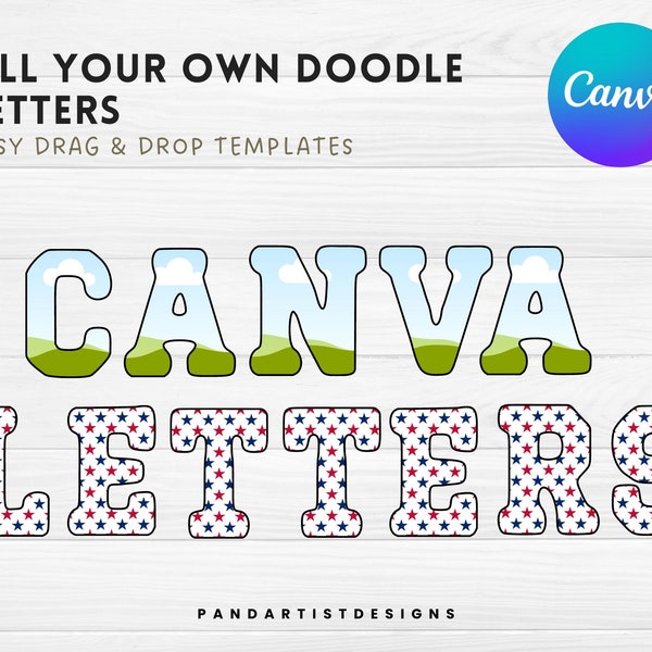 Canva Varsity Letters - Etsy Australia