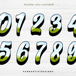 Canva Frames Retro Western Uppercase Lowercase Letters & Numbers ...