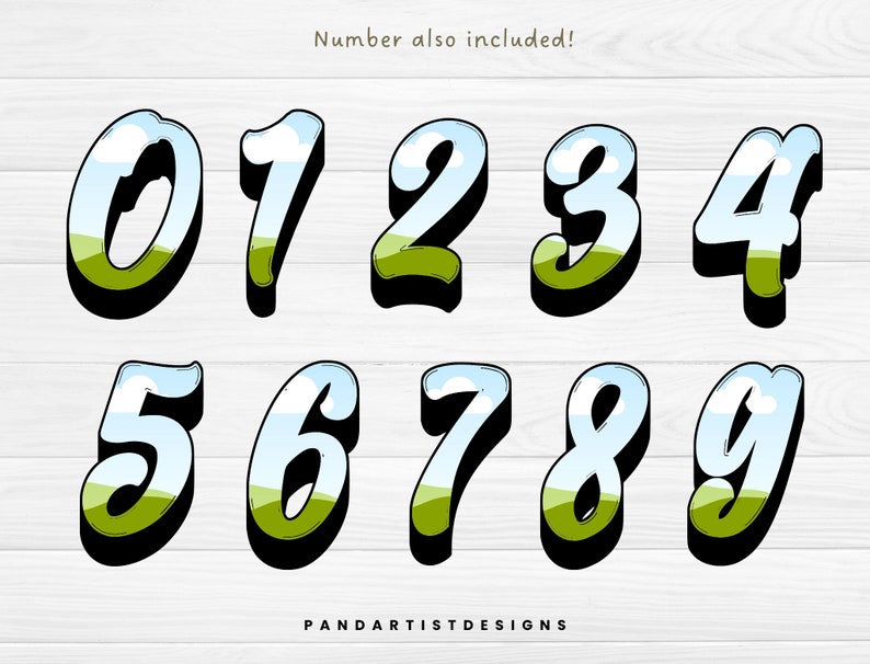 Canva Frames Retro Western Uppercase Lowercase Letters & Numbers ...
