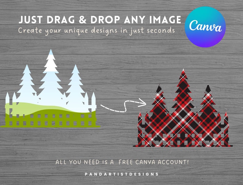 20+ Christmas CANVA Frame Bundle, Editable Template, Easy Drag and Drop ...