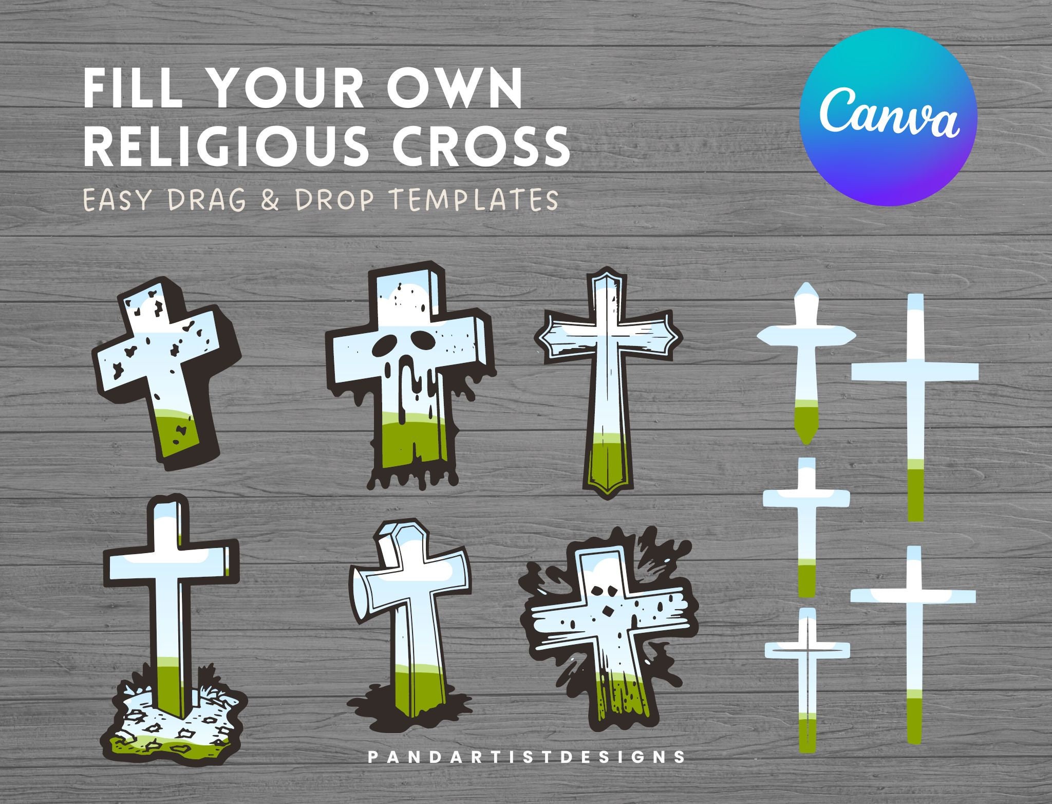 Christian Cross Template