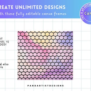Make Your Own Honeycomb Tumbler Wraps Design on Canva With Easy Drag and Drop for 20 Oz Skinny ...