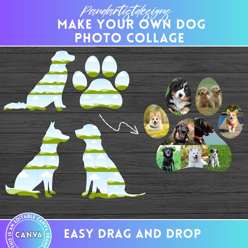 Dog Photo Collage - Etsy