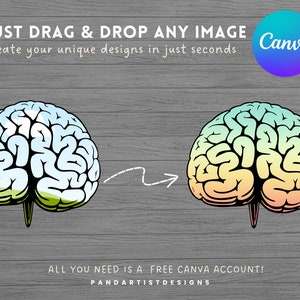 Make Your Own Brain Design on CANVA - Easy Drag and Drop - Mental ...
