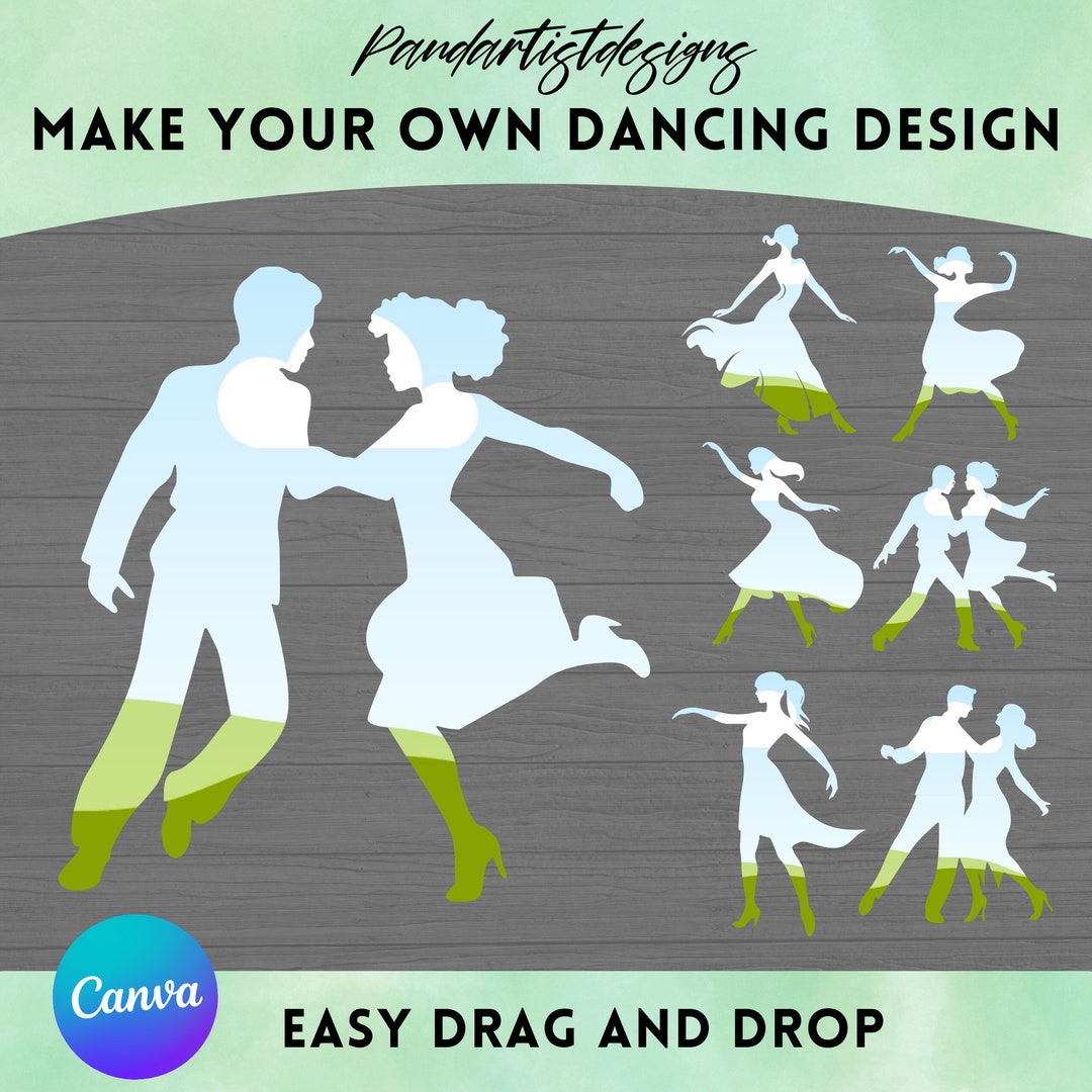 Dancer Canva Frames Bundle Make Your Own Dance Mom Ballet Design Drag ...