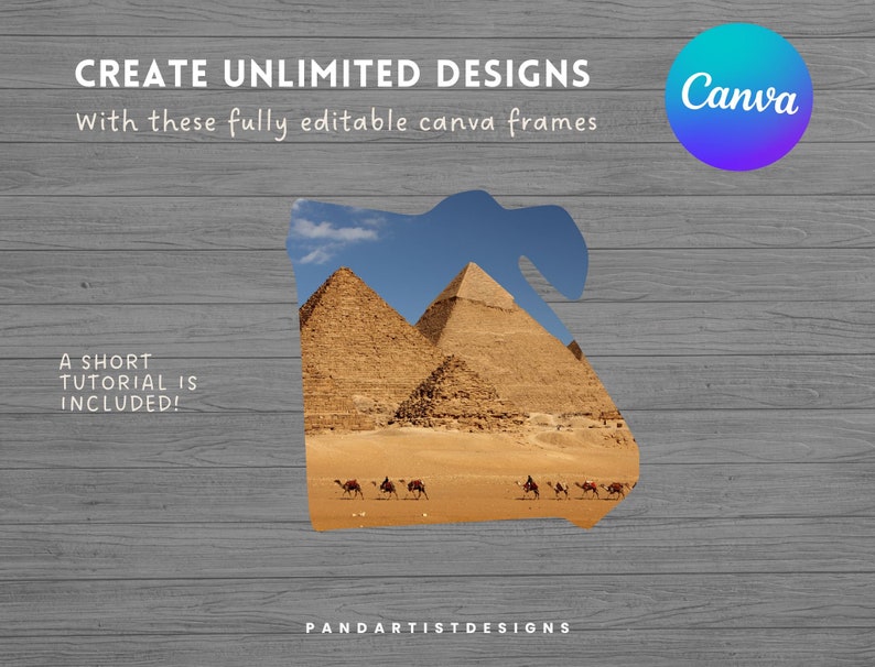 Fill Your Own Africa Map on Canva - African Countries CANVA Frame ...
