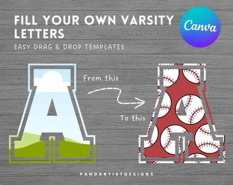 Canva Letters Frames - Etsy