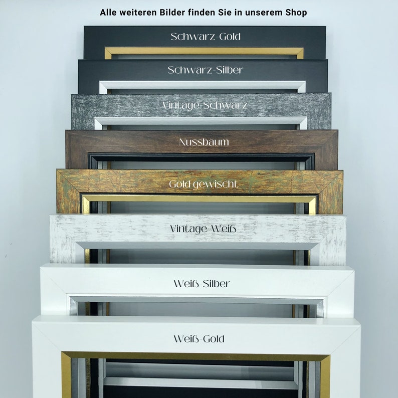 Cornice GALLANT, cornice in legno MDF con passepartout - Etsy Italia