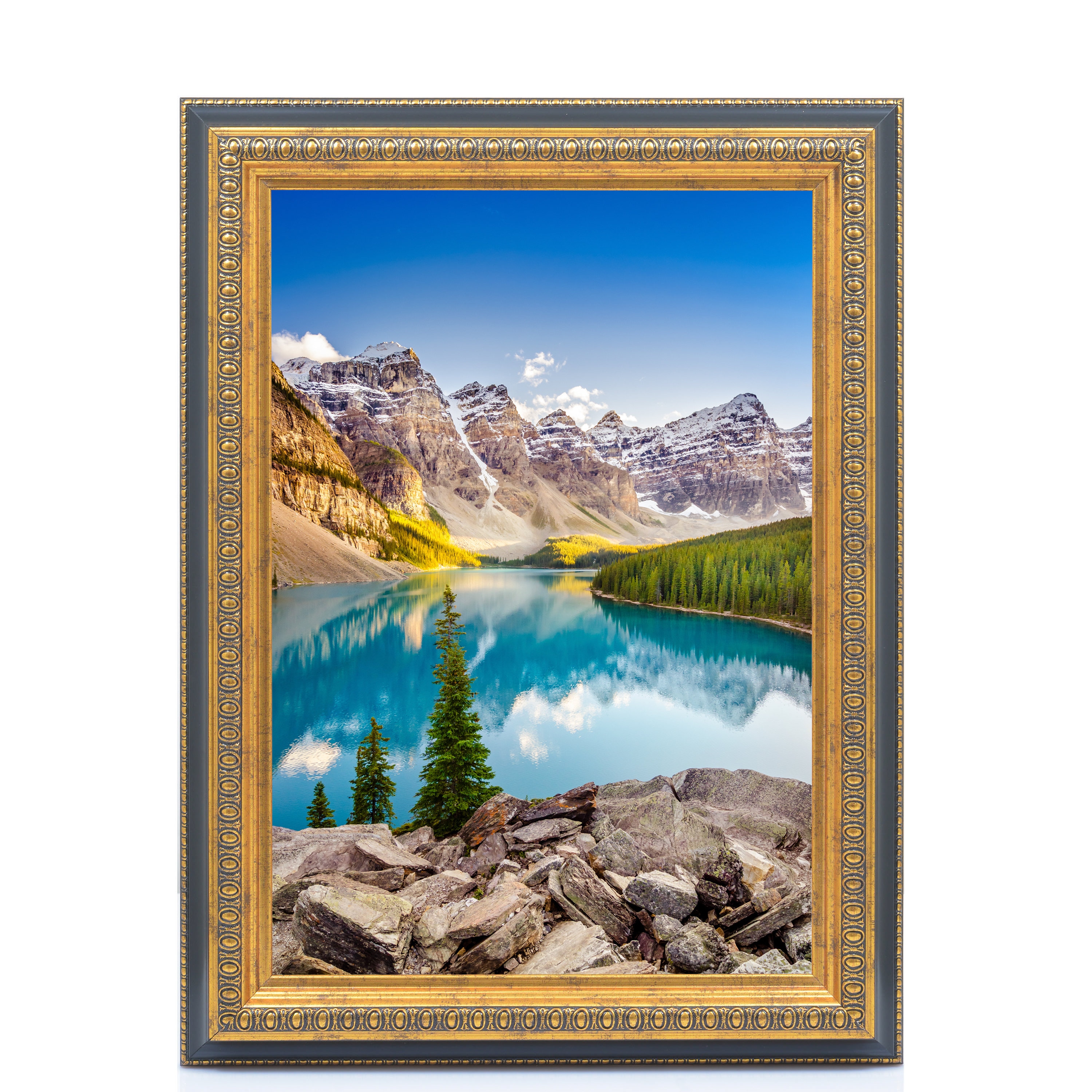 Real wood frame Gold Black High quality wooden frame LUXOR in - Etsy.de