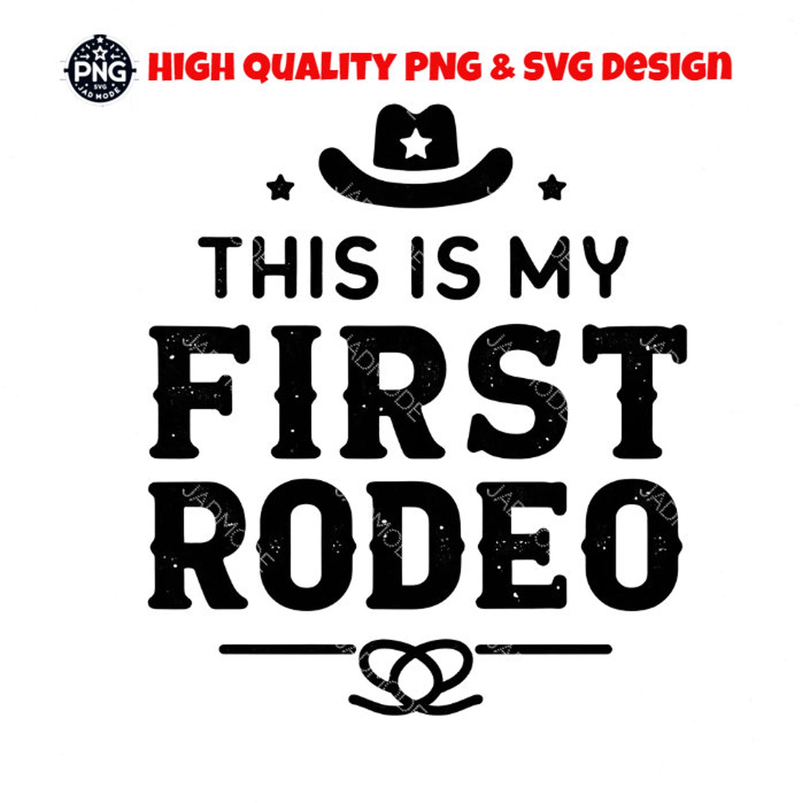 This is My First RODEO SVG PNG | Cowboy Hat and Lasso Western Clipart ...
