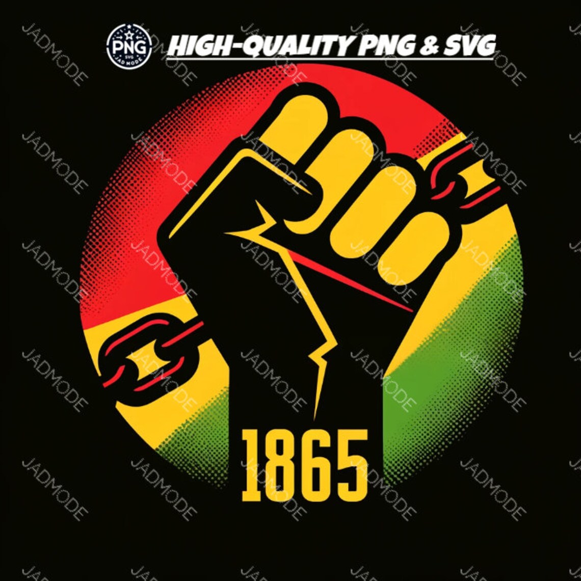 Juneteenth 1865 Digital Download PNG SVG Black History T-shirt Design ...