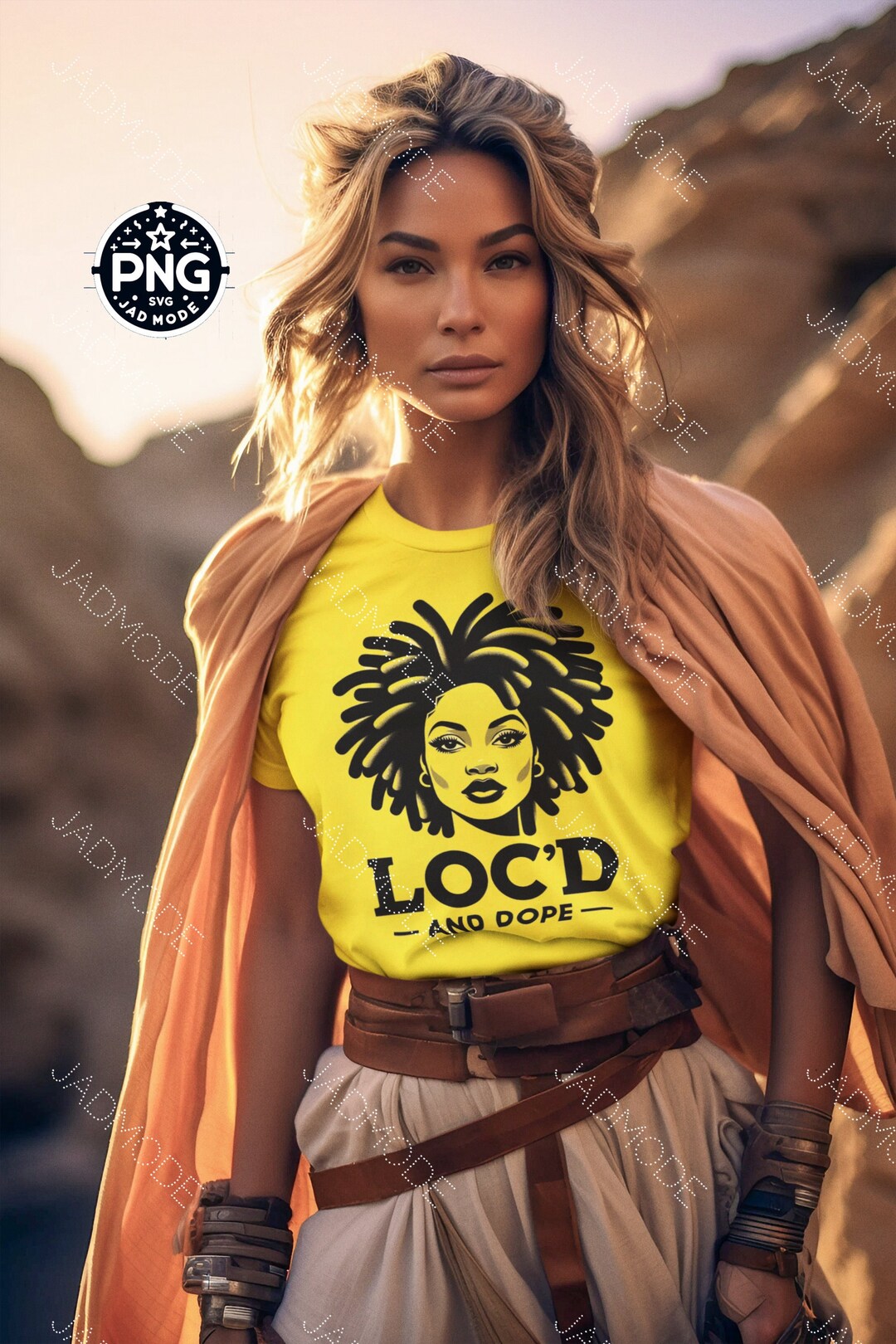 Loc'd and Dope SVG PNG | Black Woman Natural Hair Clipart | Melanin ...