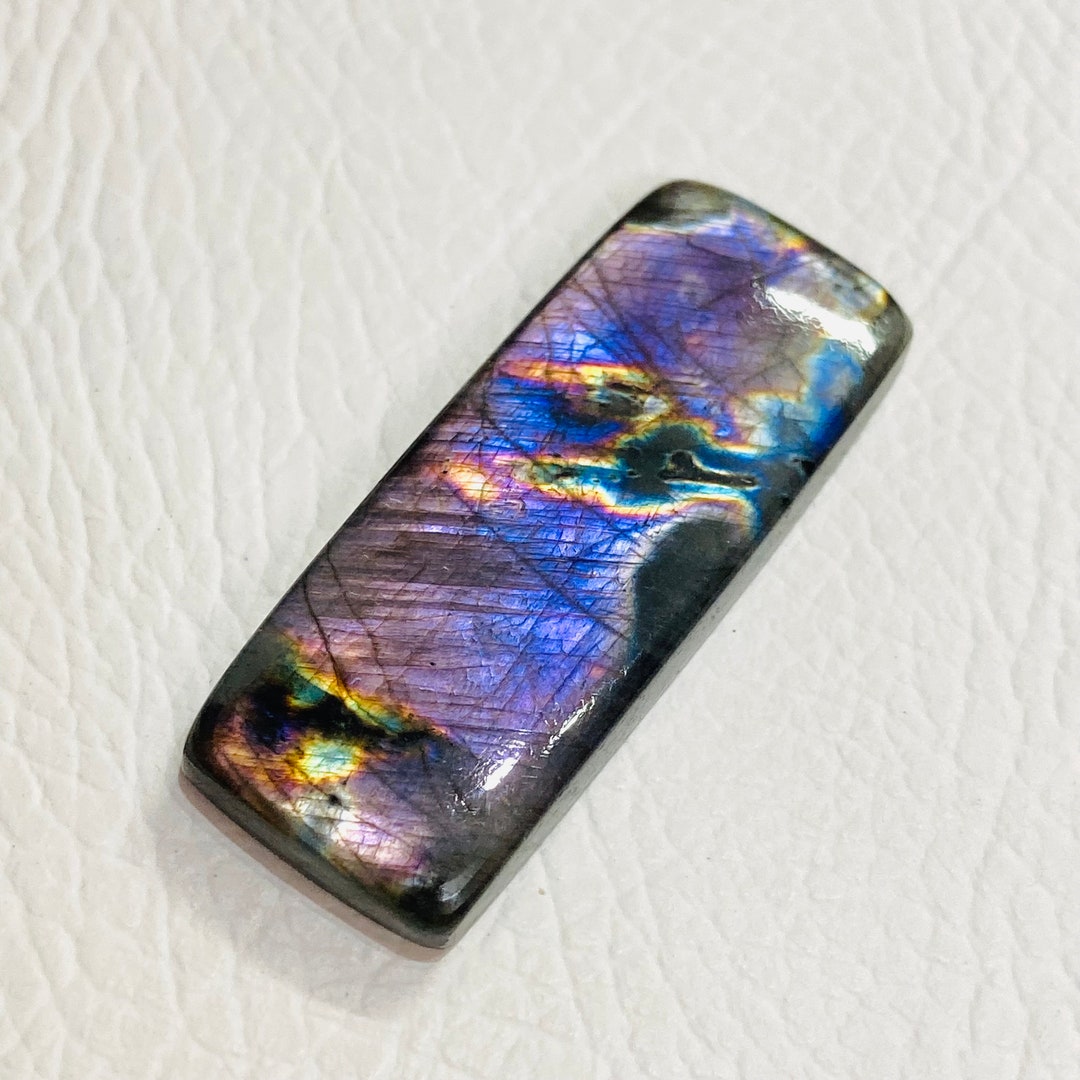 Ver Rare Quality Labradorite Gemstone Cabochon Size 48x19x7 Mm Gorgeous ...