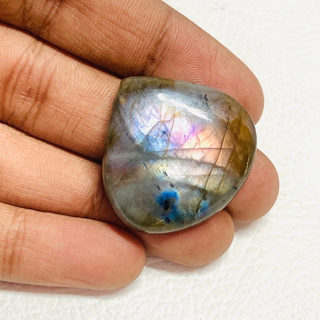 Rare Quality Multi Purple Flashy Labradorite Gemstone Size - Etsy