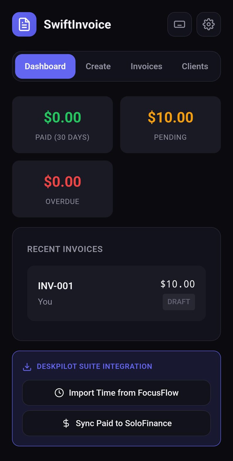 Swiftinvoice - Offline Invoice Generator App | Freelance Billing ...