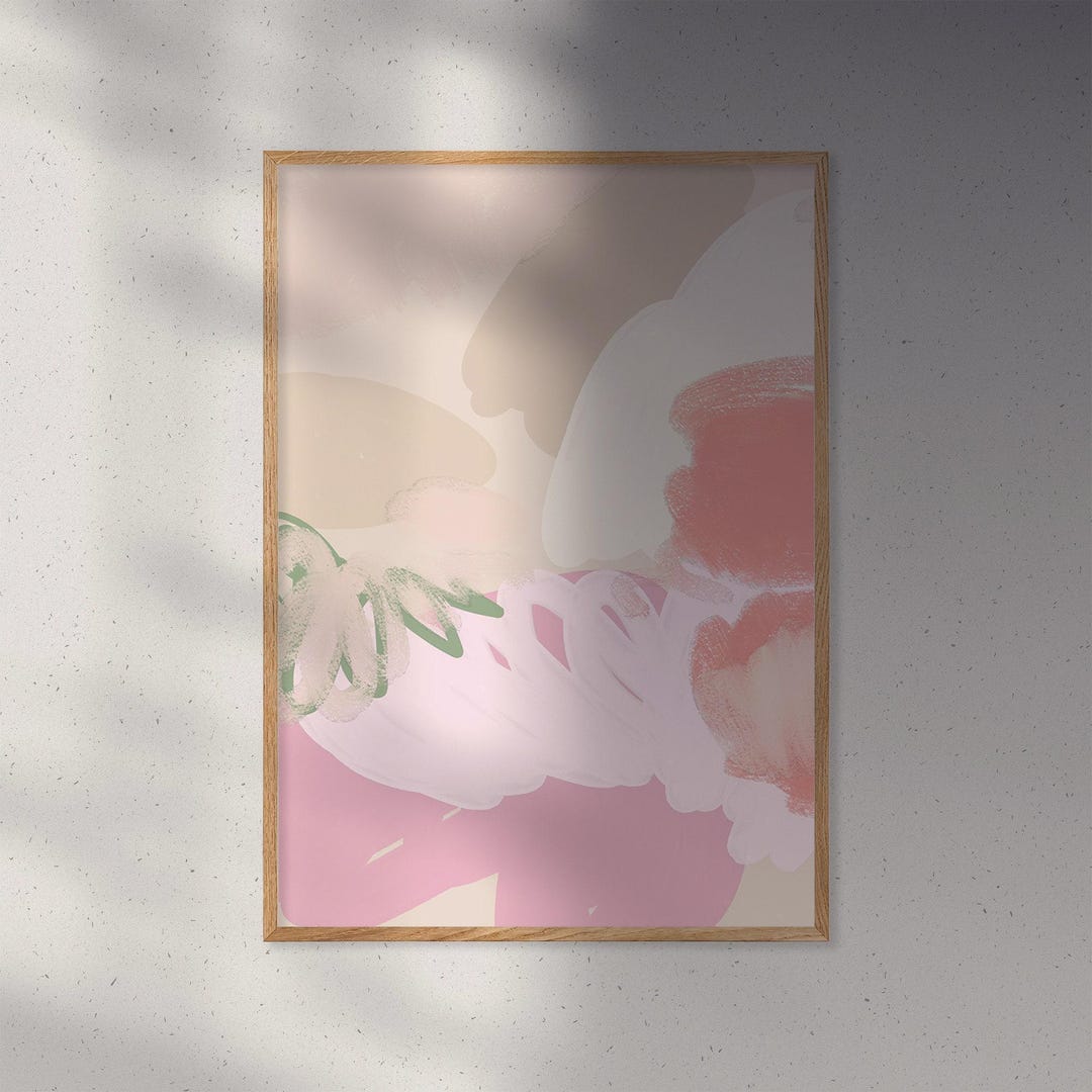BLUSH Design Poster | Bedroom Poster | Living Room Poster | Abstract ...