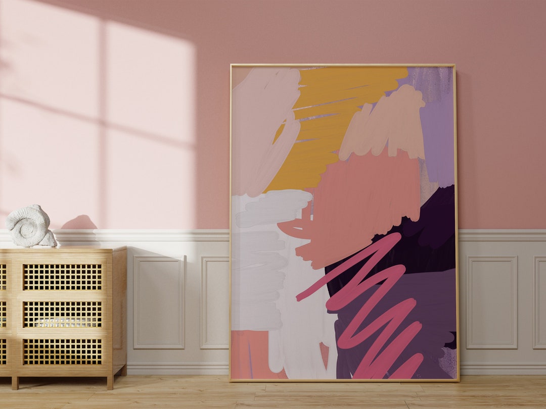 POP OF COLOR I Design Poster Bedroom Poster Living Room Poster Abstract ...