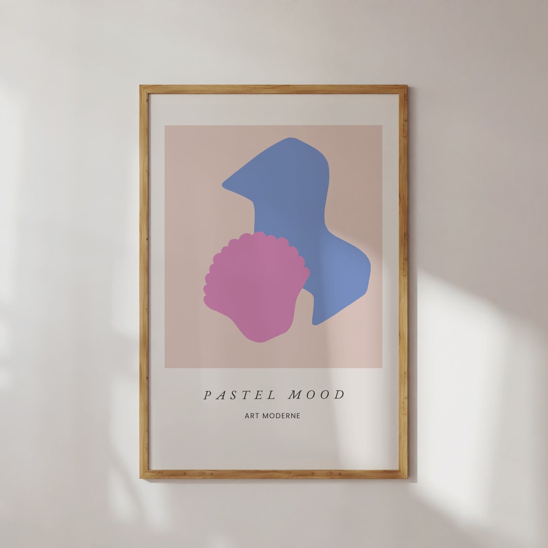 Pastel Mural Art Print Bedroom Picture Poster 50x70 Wall Poster ...