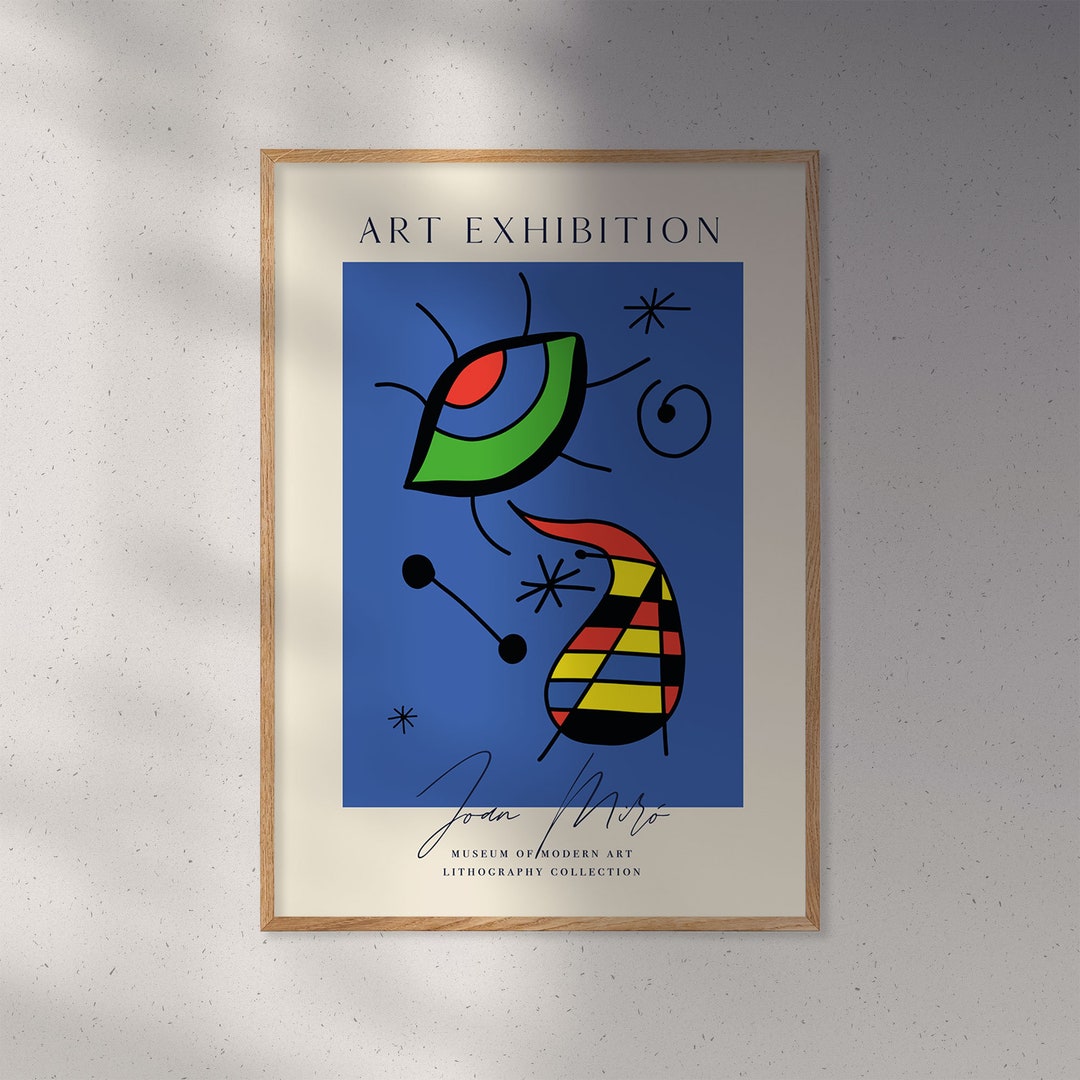 Joan Miró Art Print Abstract Art Cubism Living Room Poster Dining Room ...