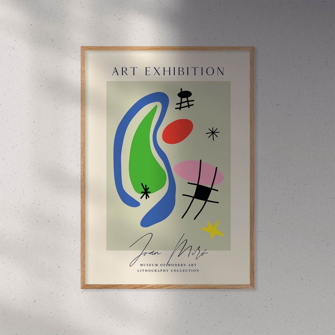 Joan Miró Art Print Abstract Art Cubism Living Room Poster Dining Room ...