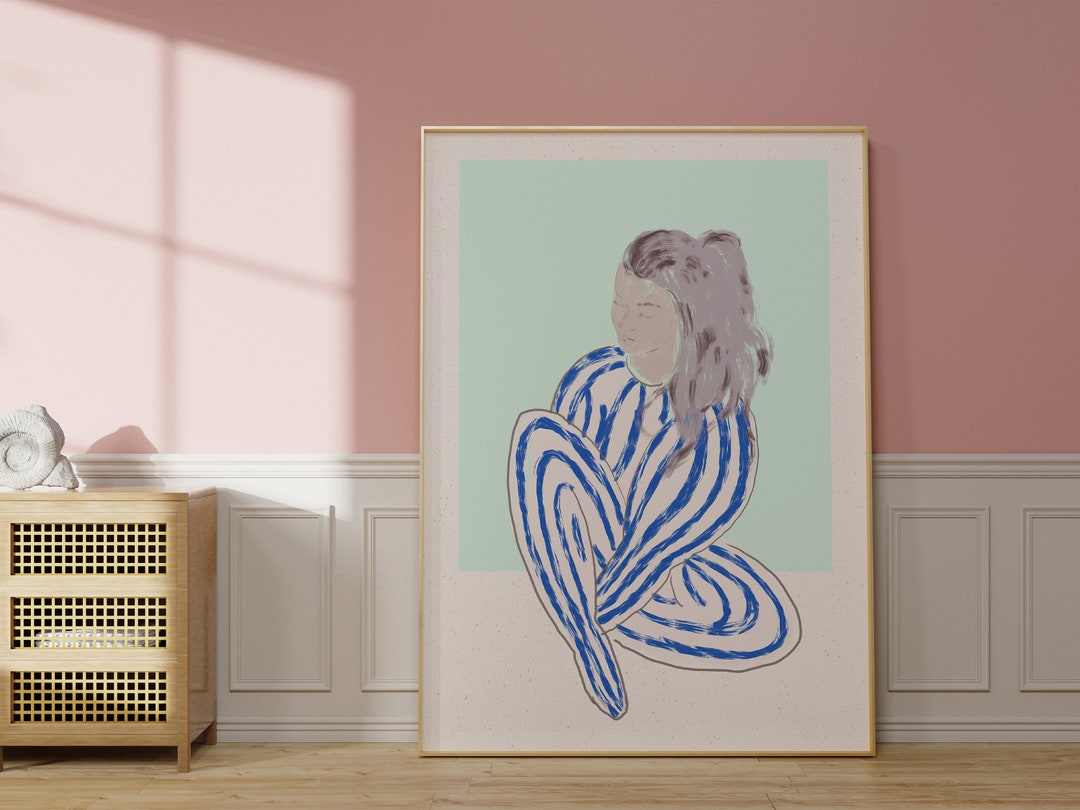 Girl Design Poster Illustration Posters Poster Living Room - Etsy