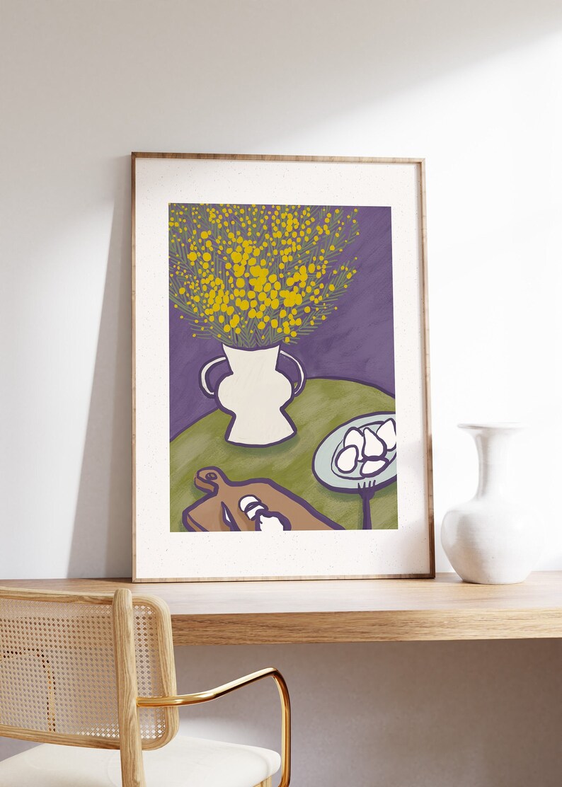 STILL LIFE Design Poster Kitchen Poster Dining Room Poster Still Life ...
