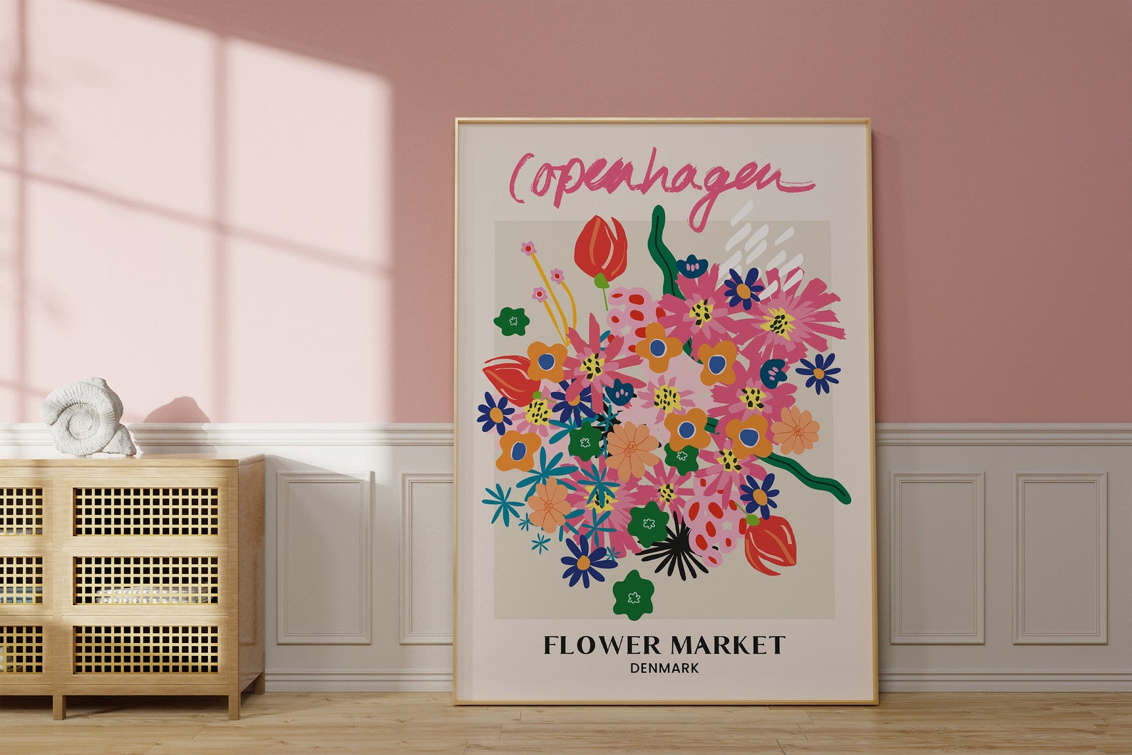 COPENHAGEN FLOWER MARKET Design Poster Flower Market Poster - Etsy