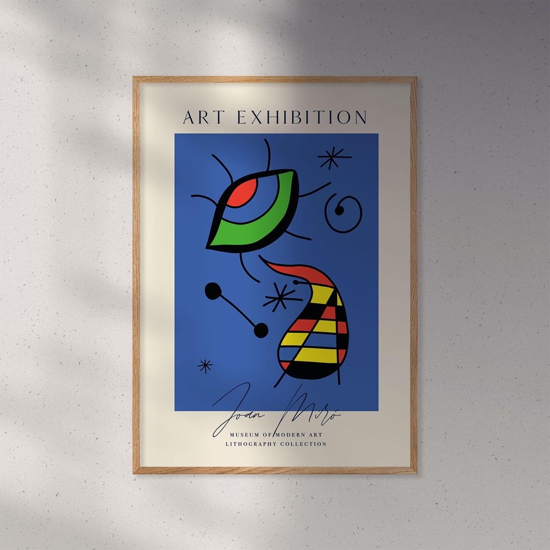Joan Miró Art Print | Abstract Art | Cubism | Living Room Poster ...