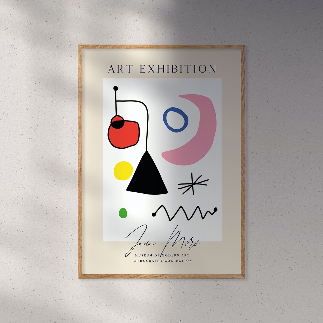 Joan Miró Art Print Abstract Art Cubism Living Room Poster Dining Room ...