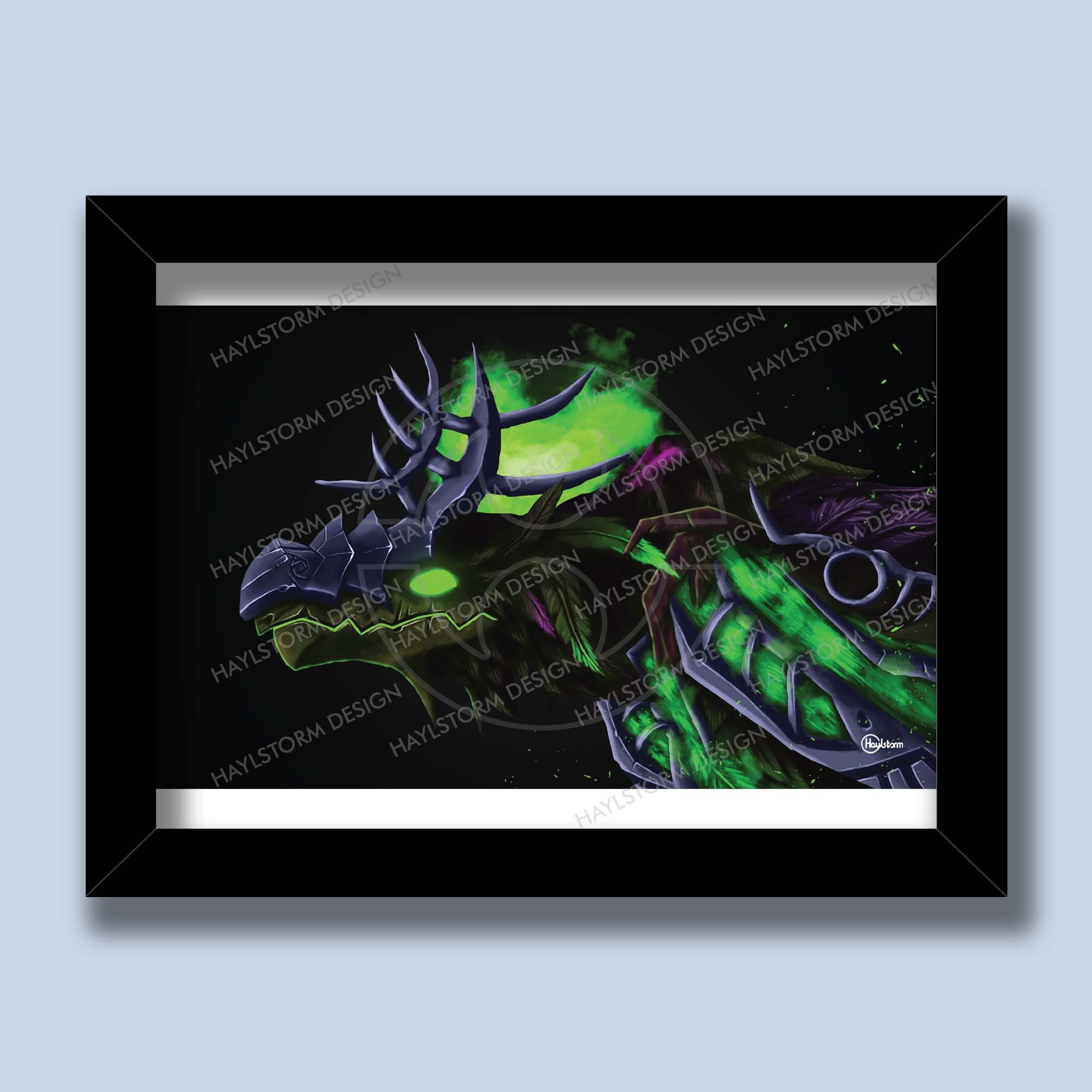 World of Warcraft Corrupted Dreadwing Mount Digital Fan Art Print - Etsy
