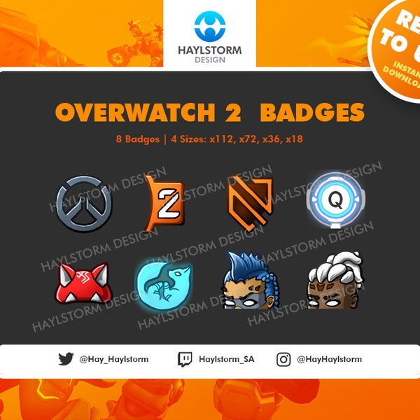 Overwatch 2 Sub Badges - Etsy