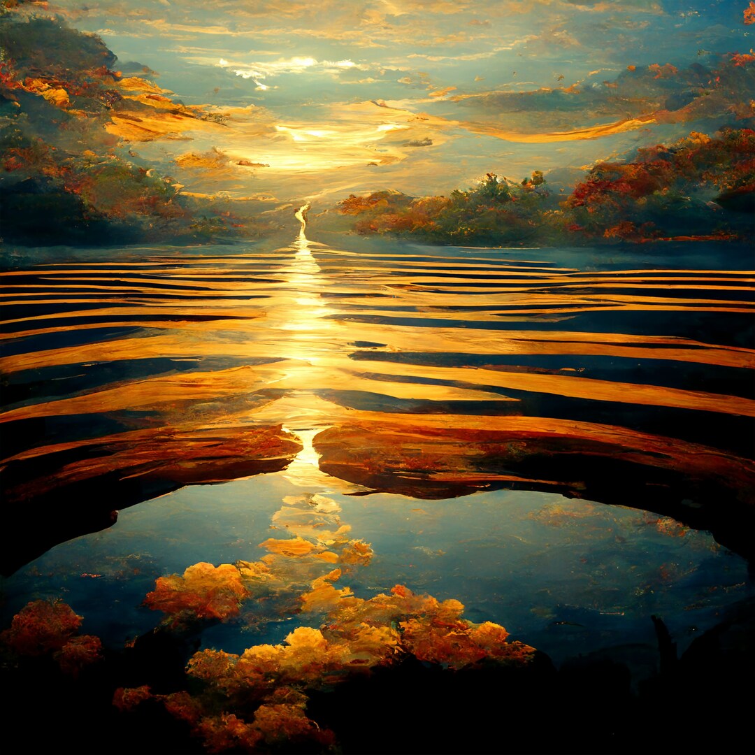 Modern Abstract Digital Art Print Instant Download, Colorful Printable ...