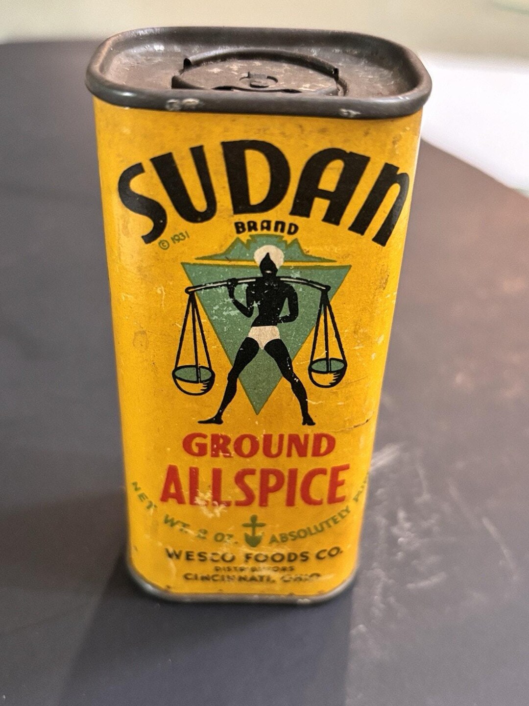 1931 SUDAN Spice Tins WESCO Foods ALLSPICE….. Great Graphics! - Etsy