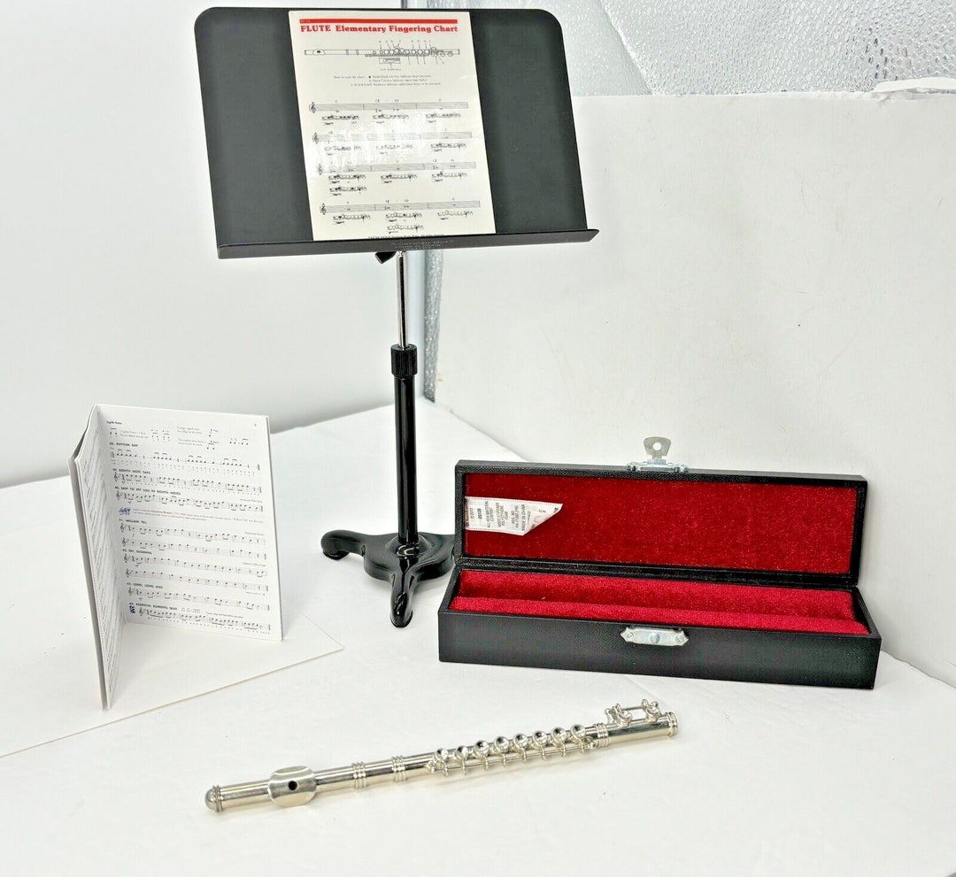 Vintage American Girl Doll Flute,case, Music Stand, Sheet Music Card ...