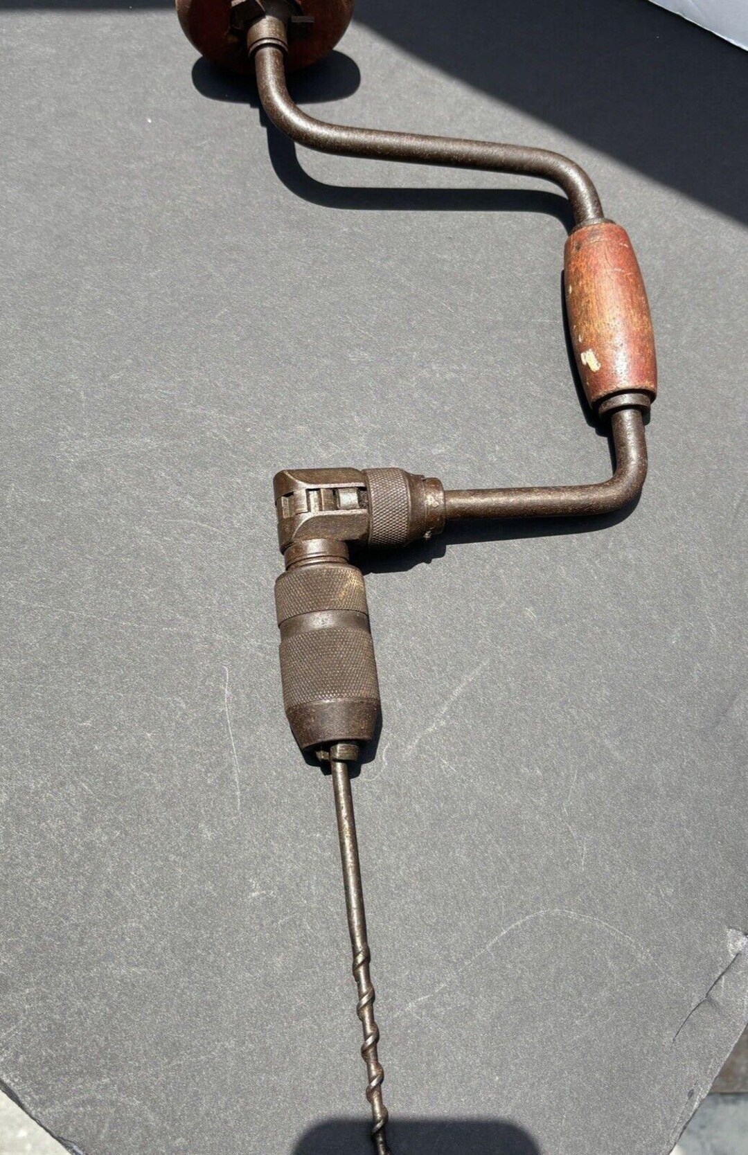 Hand Drill Auger/drill Ratcheting Brace Bit Wooden Woodworking Tool USA ...