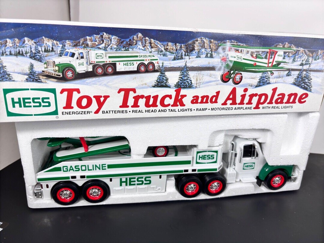 2002 HESS Toy Truck With Airplane New in Box - Etsy