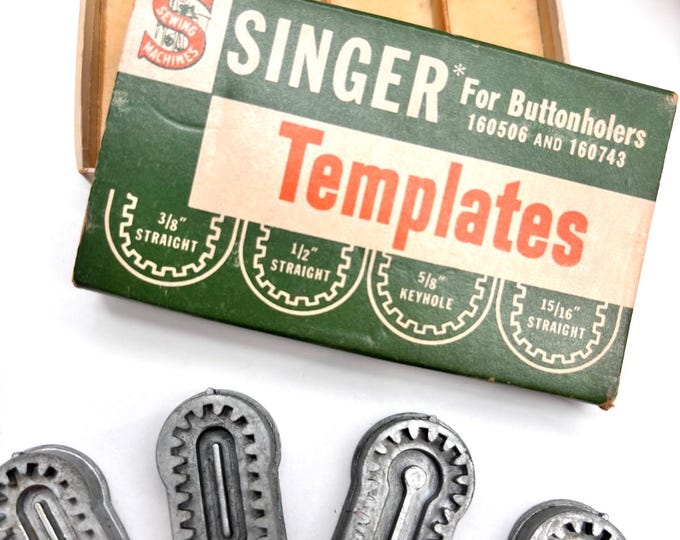 Singer Sewing Machine Templates for Buttonholer 160506 and 160743 - Etsy