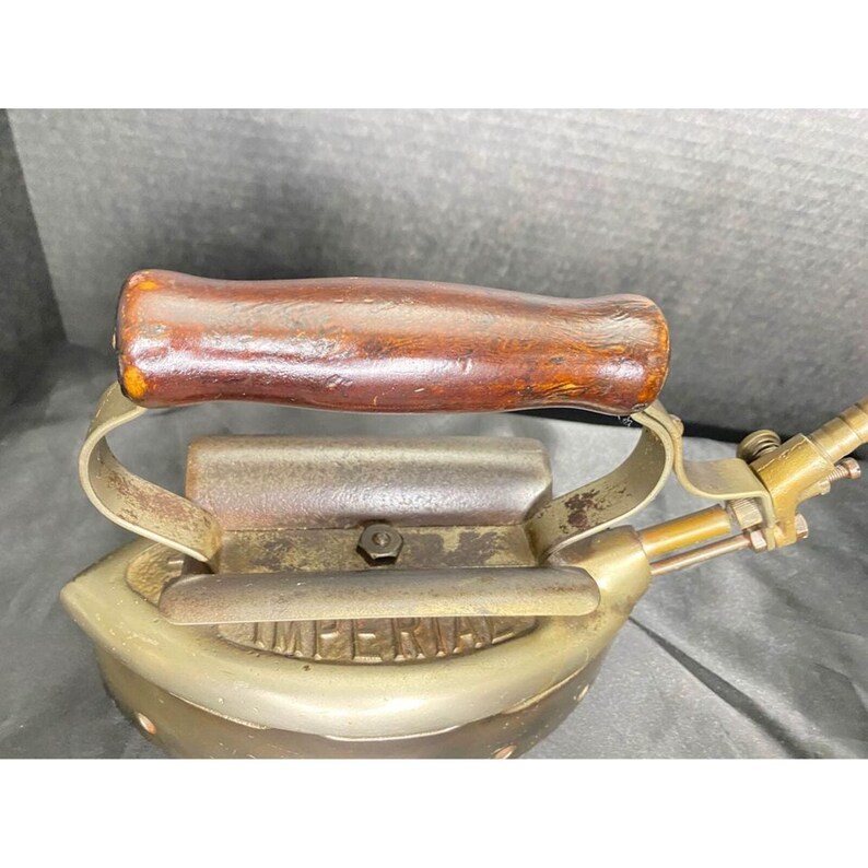 Antique IMPERIAL Gas Pressing Clothes Sad Iron, Flat Iron, Laundry ...