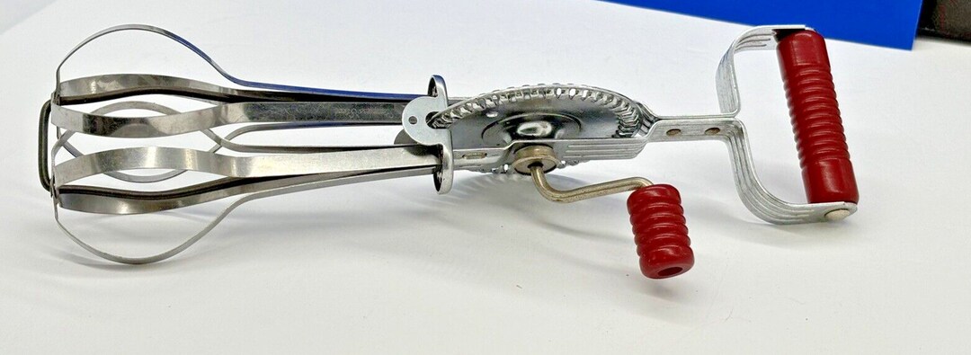 Vintage 50s EKCO A &J Bakelite Red Handle Egg Beater/mixer/utensil ...