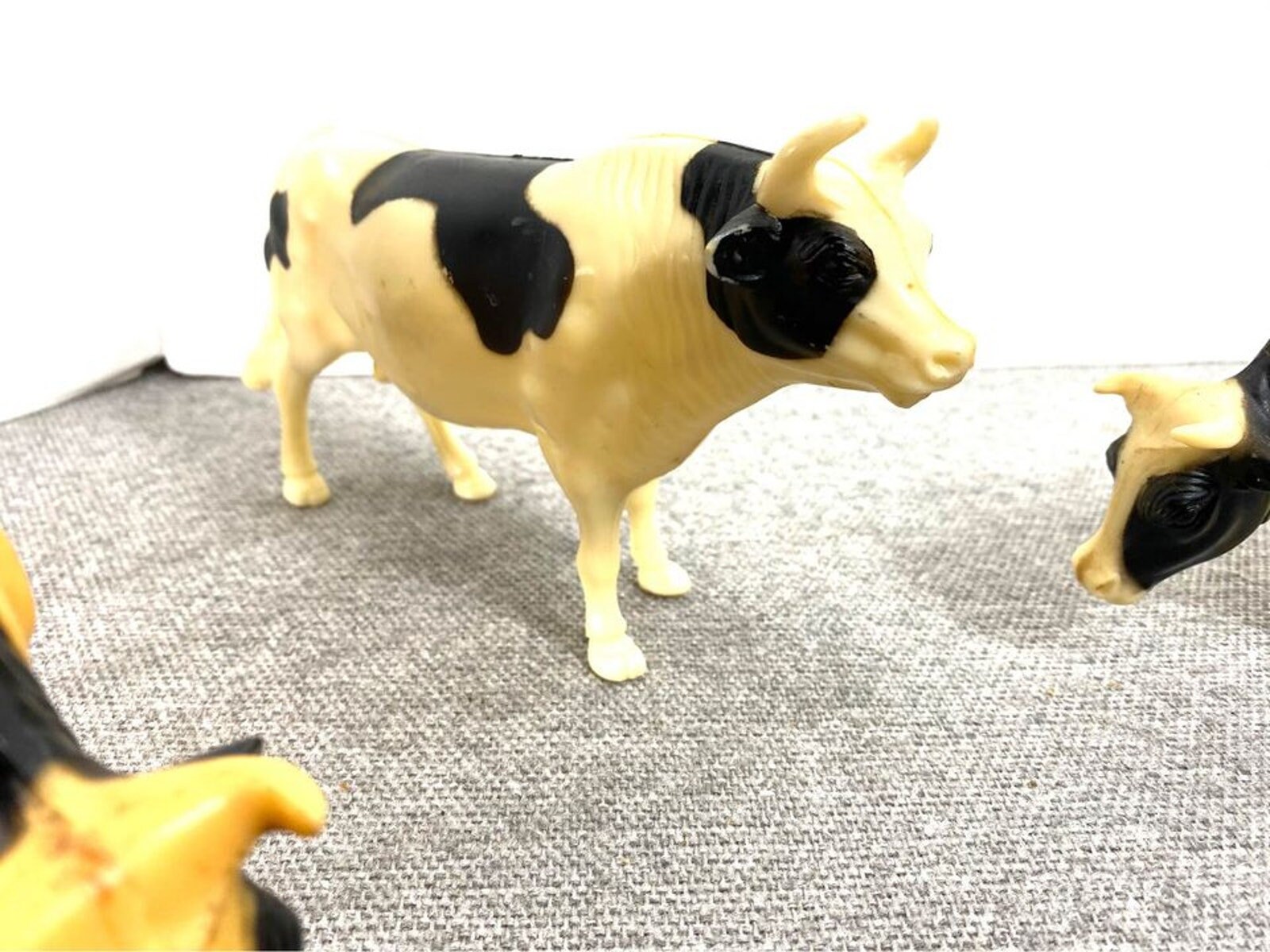 Vintage Set 3 Celluloid / Plastic Cows, Country Decor, Farm Toy, Farm ...