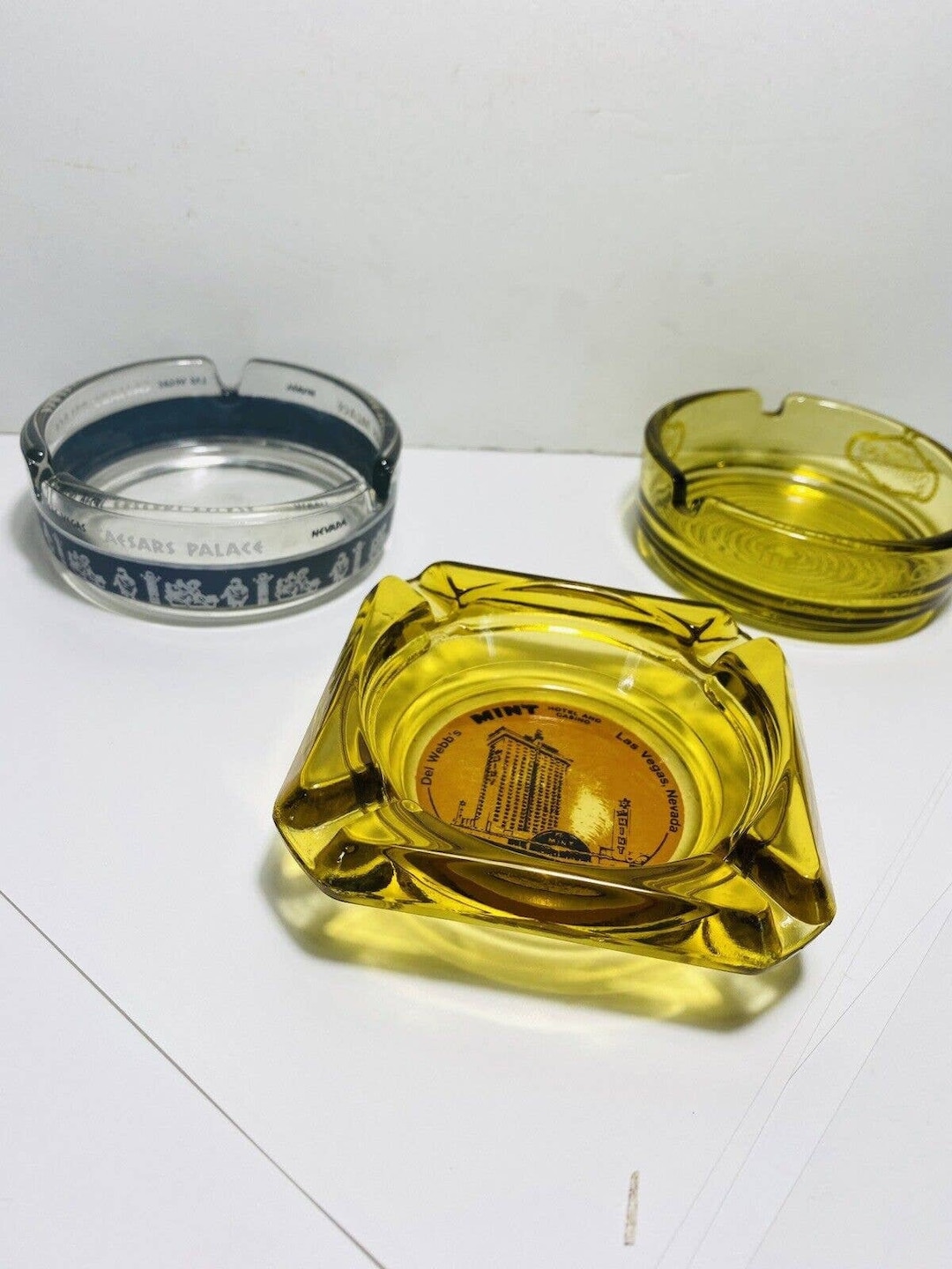 Vintage set of 3 1960/70s Casino Advertisement Collectible Ashtrays ...