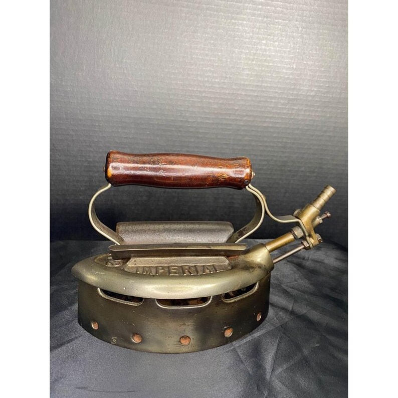 Antique IMPERIAL Gas Pressing Clothes Sad Iron, Flat Iron, Laundry ...