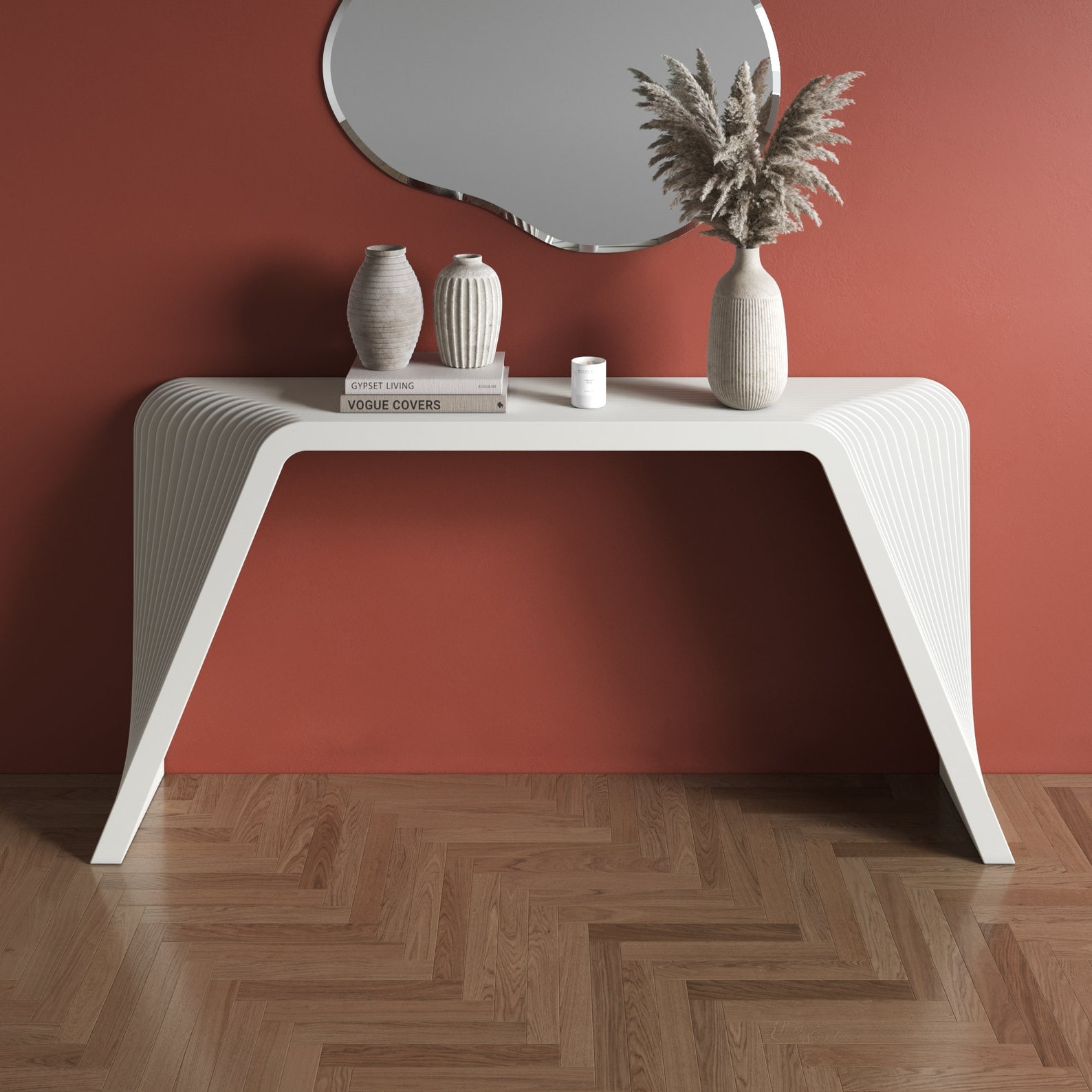 Parametric Design, Wavy Plywood Console Table - CNC Files for Cutting ...