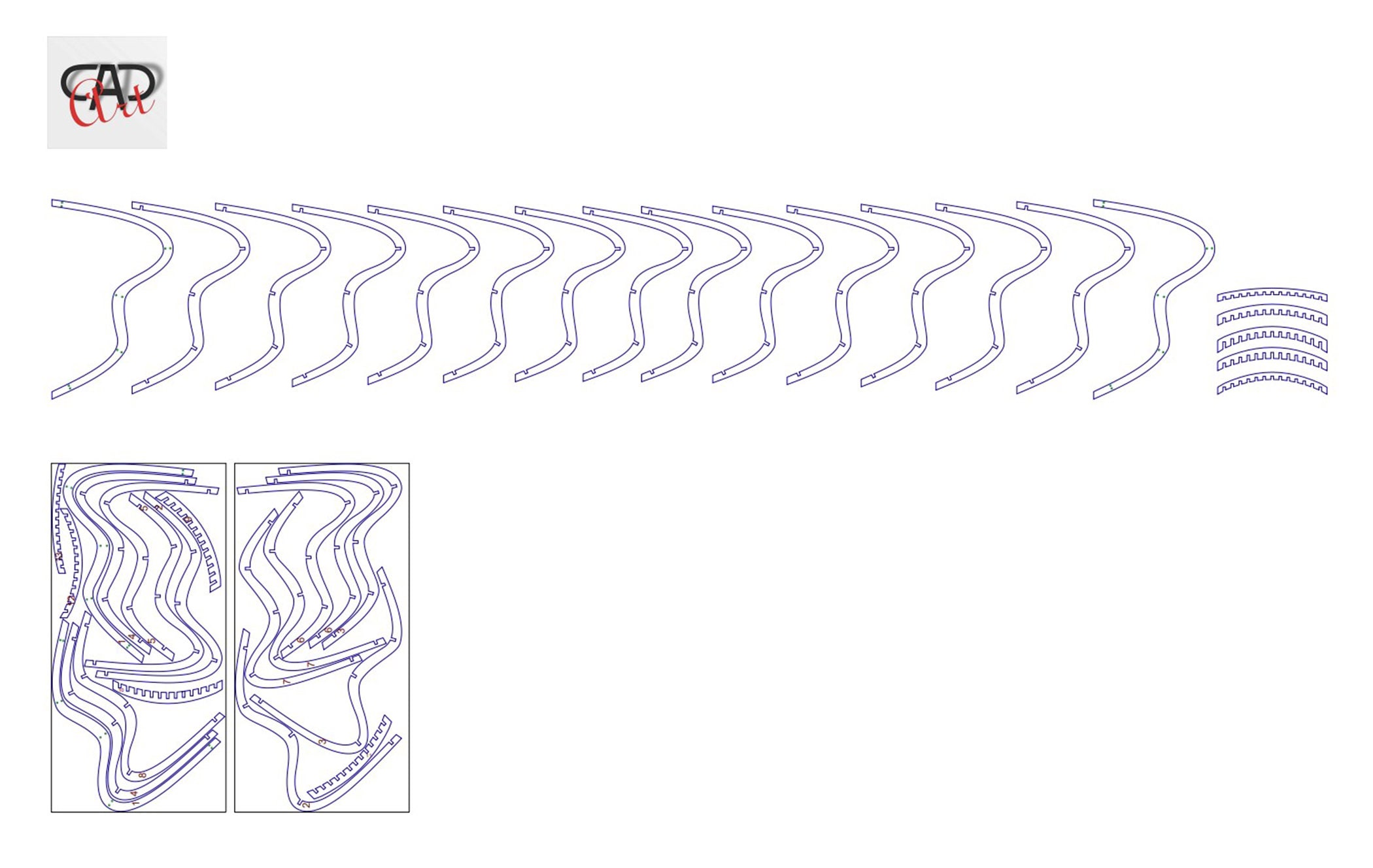 Parametric Design Wavy Wooden Furniture, Plywood Lounge Chair CNC Files ...