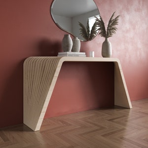 Parametric Design, Wavy Plywood Console Table - CNC Files for Cutting ...