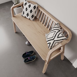 Plywood Bench CNC Files: Vector Furniture Plans (digital Download) - Etsy