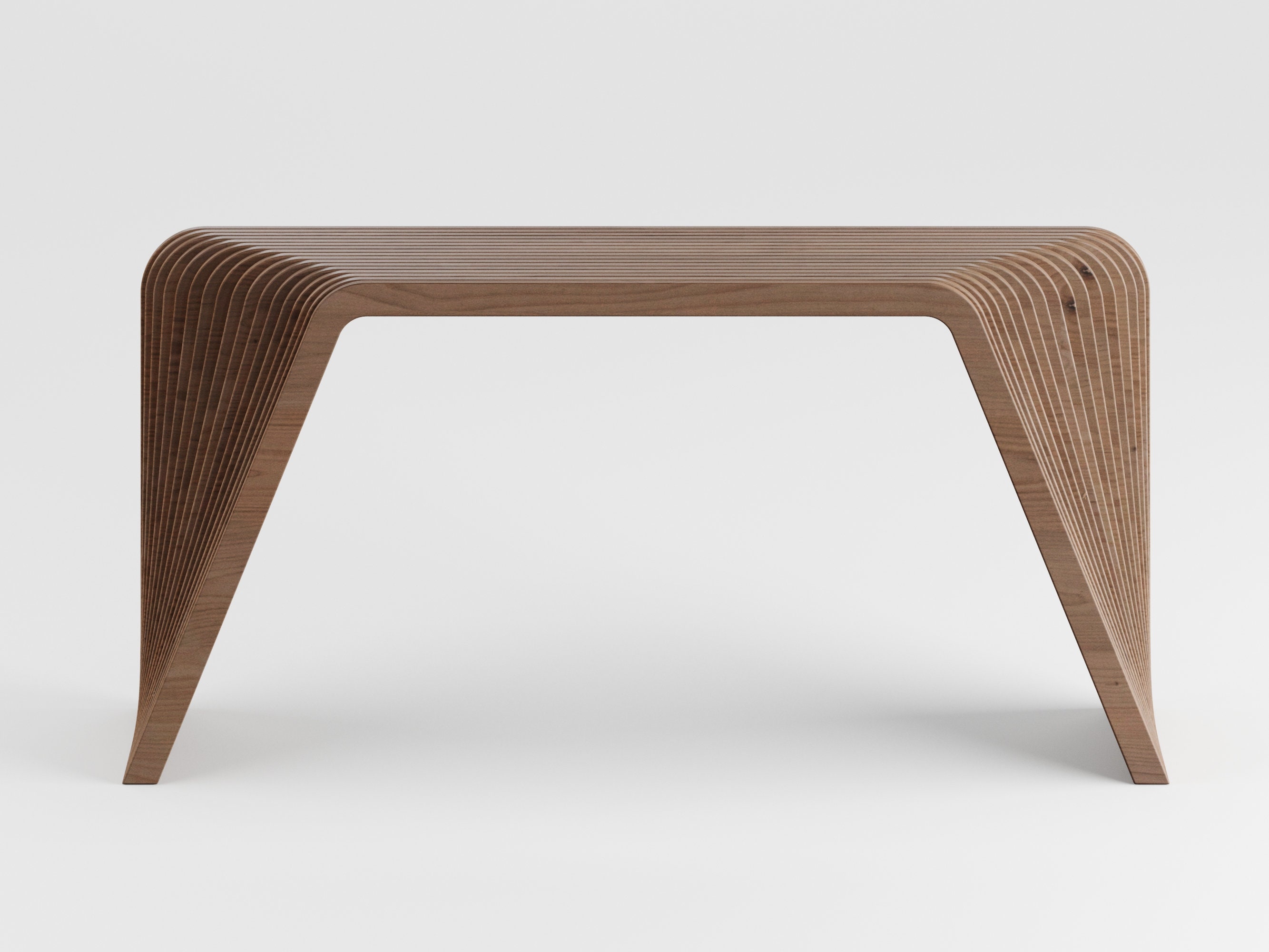 Parametric Design, Wavy Plywood Console Table - CNC Files for Cutting ...