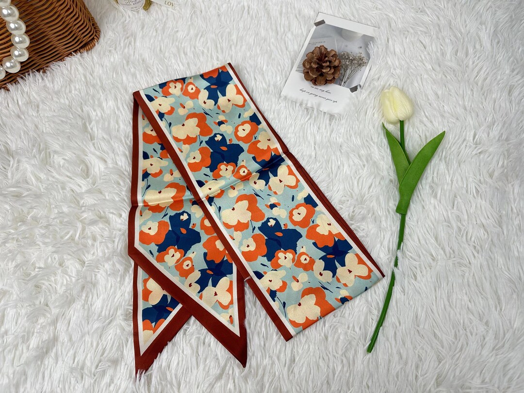 Silk Hippie Boho Bandana Long Head Scarf Bohemian Hair Wrap - Etsy